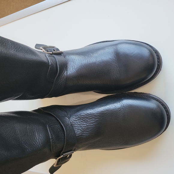Frye | Shoes | Men Frye 3 Buckle Boots Sz 95 Black Beautiful Leather ...